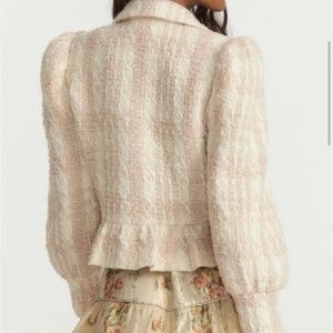 LoveShackFancy | Jackets & Coats | Loveshackfancy Jacket Winter White ...